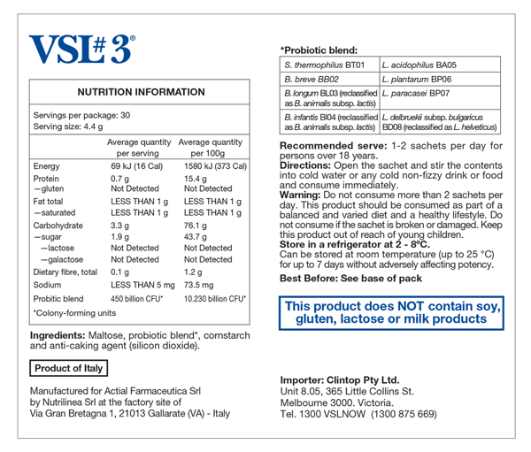 VSL#3® Food Supplement – VSL#3® Australia